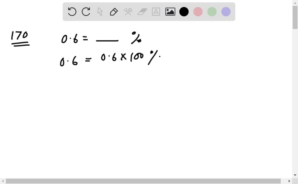 SOLVED Write The Percentages In Decimal Form 0 6 