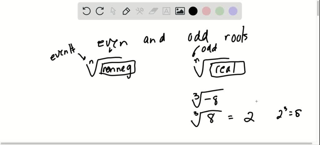 SOLVED Describe Two Differences Between Odd And Even Roots solved-describe-two-differences-between-odd-and-even-roots