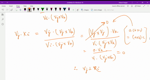 If 𝐯1, 𝐯2, and 𝐯3 are noncoplanar vectors, let 𝐤1=(𝐯2×𝐯3)/(𝐯1·(𝐯2×𝐯3 ...
