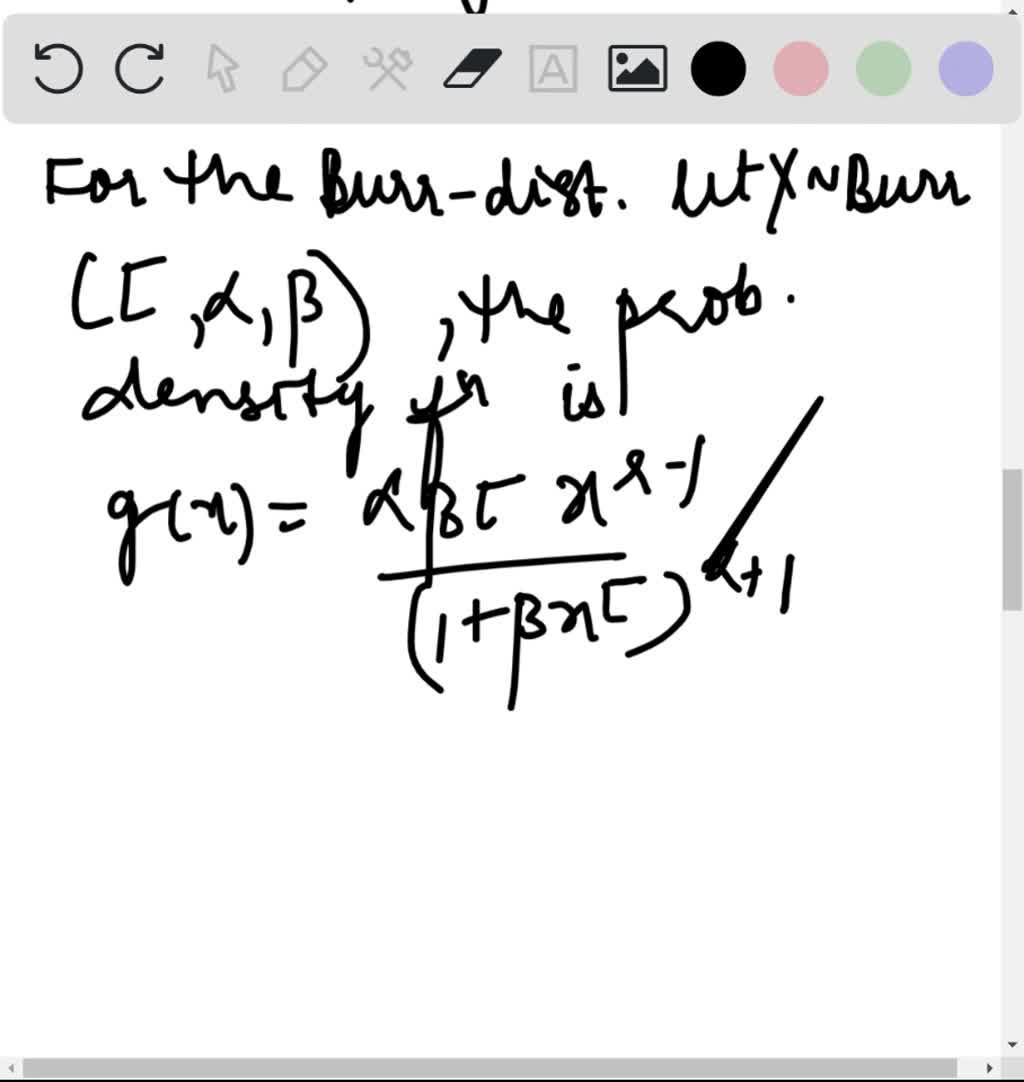 Solved X Has A Burr Distribution With Parameters α 1 γ 2 And θ 10000 5 Y Has A Pareto