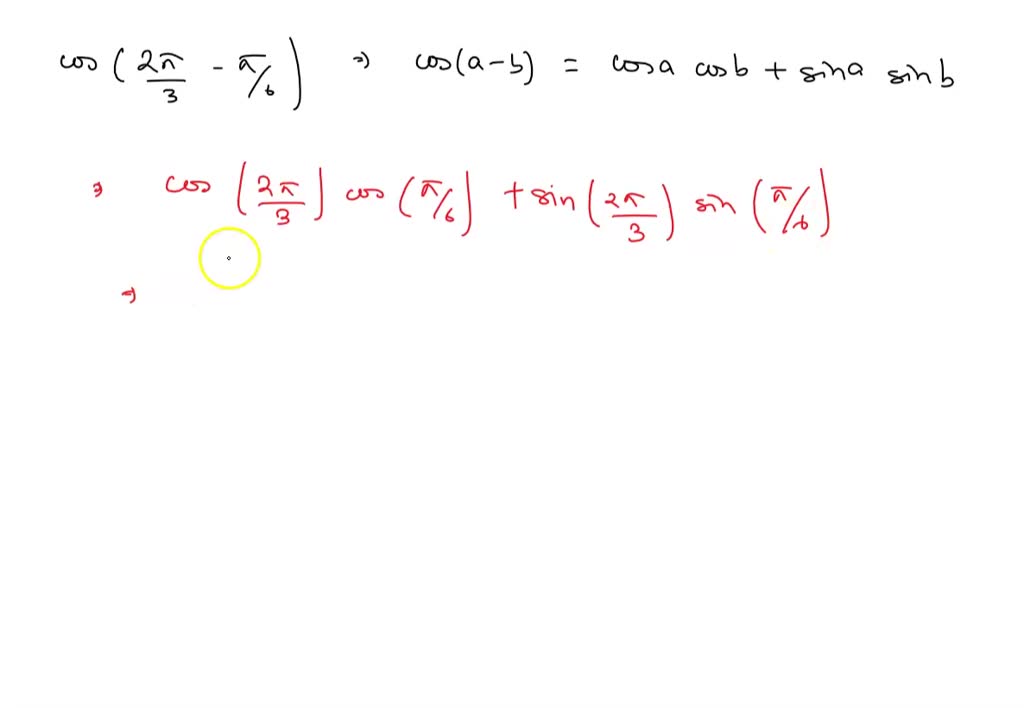 ⏩SOLVED:Use the formula for the cosine of the difference of two… | Numerade