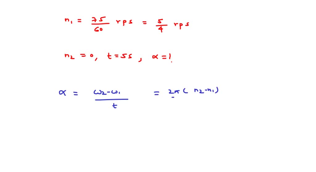 A gramophone turn table rotating at 75 rpm slow down uniformly and ...
