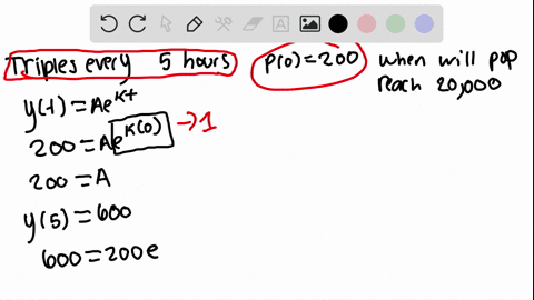 Involve exponential growth. Suppose a bacterial culture doubles in ...