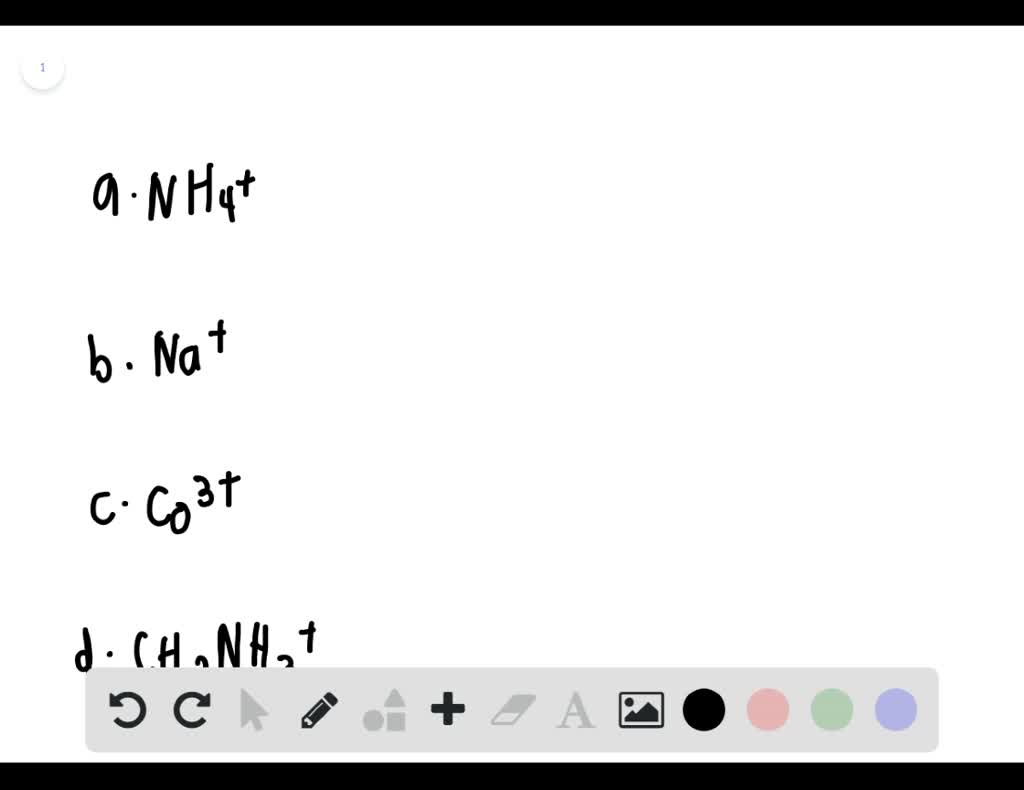 SOLVED:Determine whether each cation is acidic or pH-neutral. For those ...