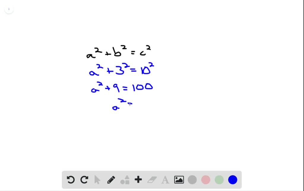 SOLVED:USING THE PYTHAGOREAN THEOREM Find the missing length of the ...