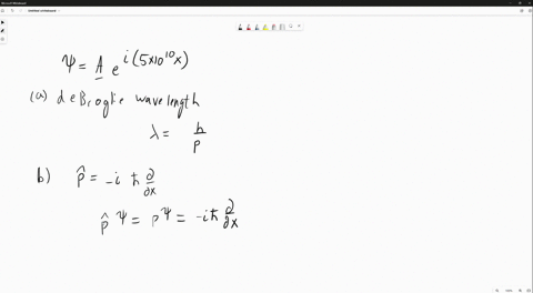 SOLVED: A free electron has a wave function ψ(x)=A e^i(3.00 ×10^16 ...