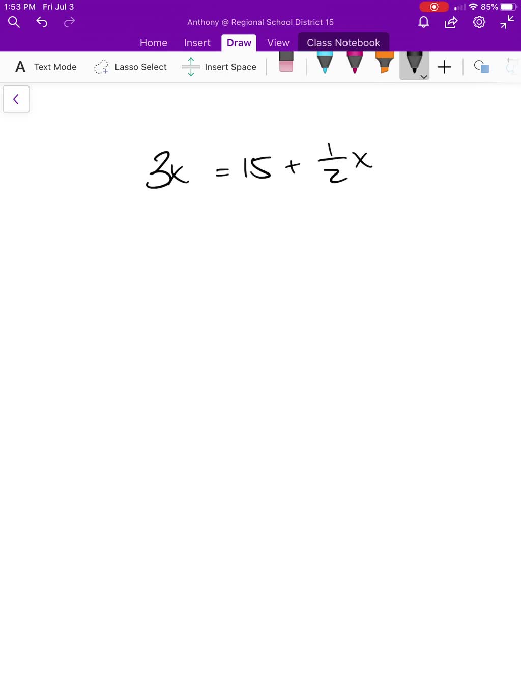 SOLVED:Solve using the five "Steps for Solving Applied Problems." See Examples 7-9 Three times a ...