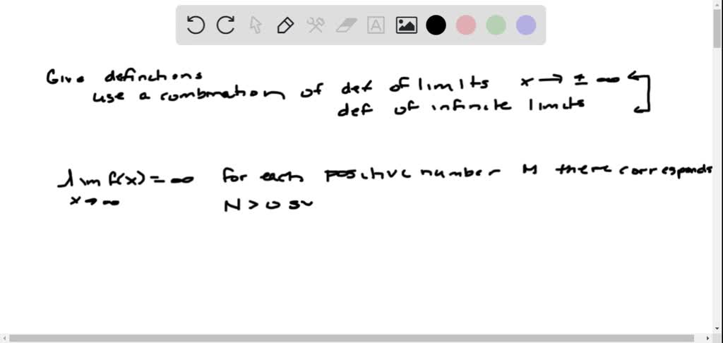 ⏩SOLVED:Using the symbols M and N, give precise definitions of each… | Numerade