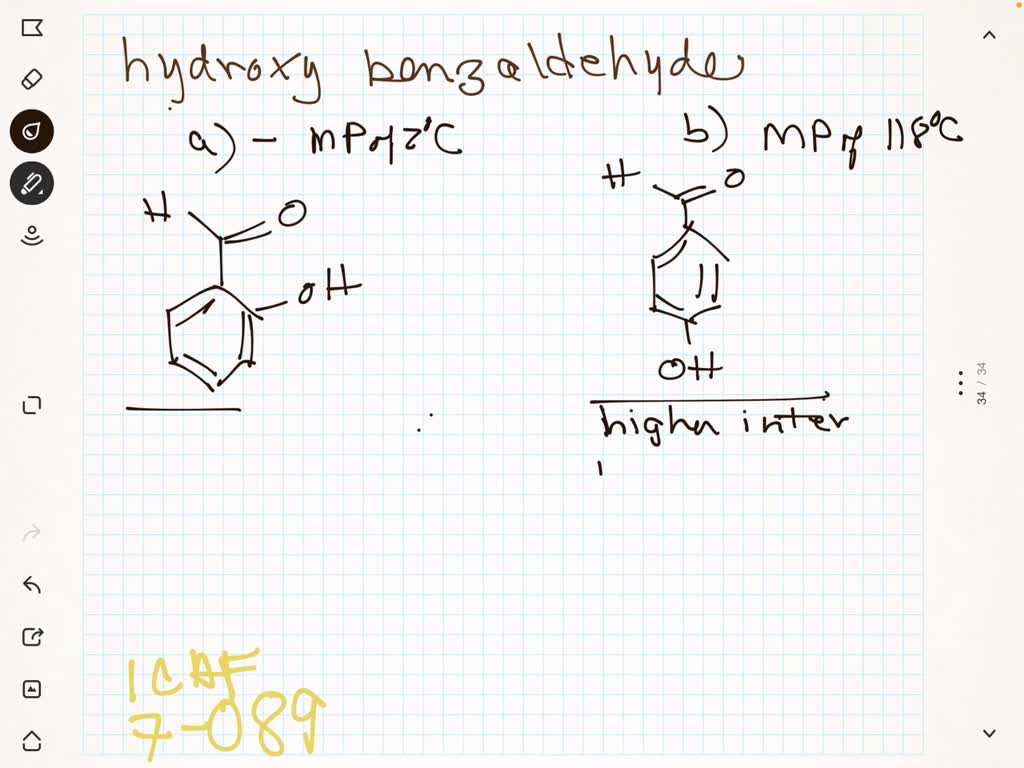 SOLVED:Shown below are the structures for two isomers of hydroxy ...