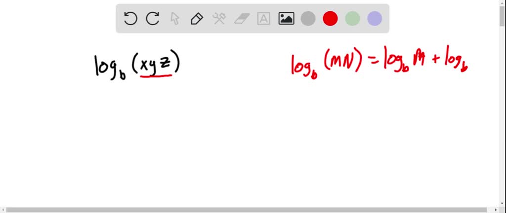 Write the given logarithm in terms of logarithms of x, y, and z. logb(x ...