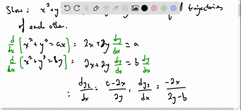 SOLVED:59-62 Two curves are orthogonal if their tangent lines are ...