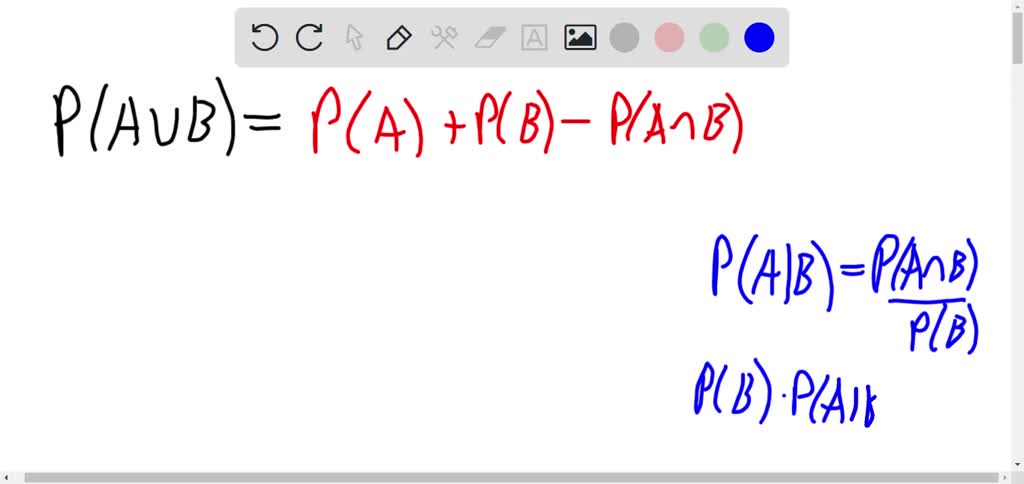 Demuestre que la probabilidad de la unión de los sucesos A y B puede ...
