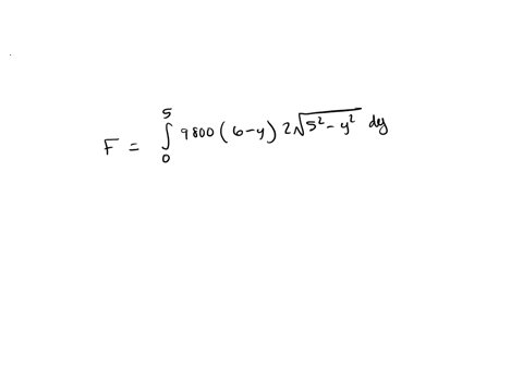 ⏩SOLVED:Calculate the fluid force on one side of a semicircular… | Numerade