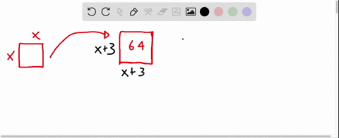 SOLVED:Each side of a square is lengthened by 3 inches. The area of ...
