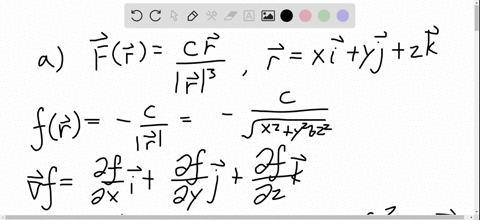 (a) Suppose that 𝐅 is an inverse square force field, that is, 𝐅(𝐫)=(c 𝐫 ...