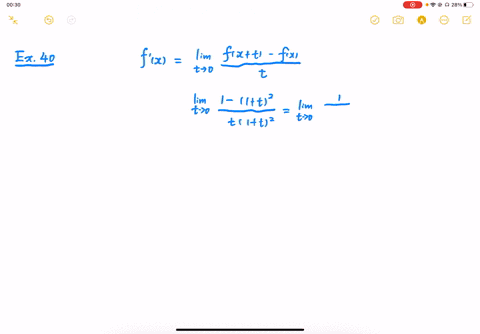 SOLVED:Find each limit by evaluating the derivative of a suitable function at an appropriate ...