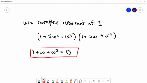 SOLVED:If 1, ω, ω^2 are the cube roots of unity, then the value of (1+5 ...