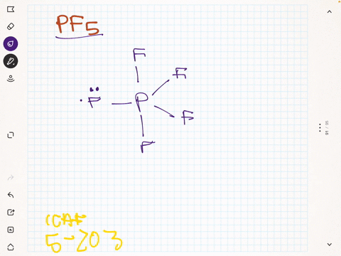⏩SOLVED:Draw a dot diagram for PF5 . Which atom is an expanded octet ...