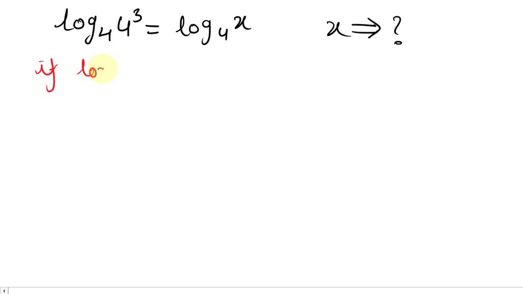 SOLVED Which Equation Has X 4 As The Solution Log Subscript 4