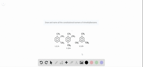 SOLVED:Draw and name all the constitutional isomers of trimethylbenzene.