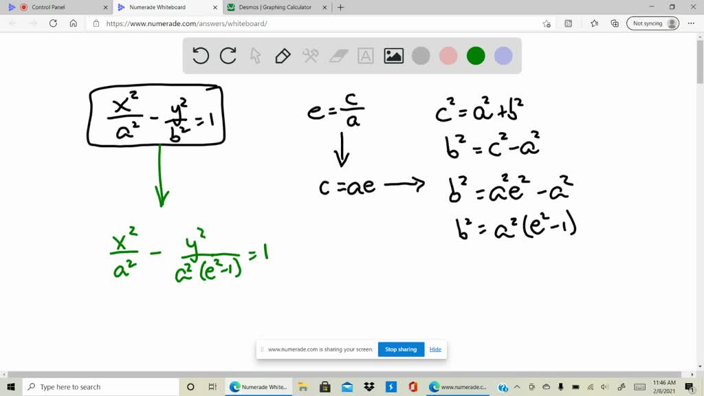 SOLVED:The effect of eccentricity on a hyperbola's shape What happens ...