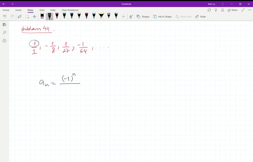 SOLVED:Write a formula for the nth term of each infinite sequence. Do not use a recursion ...