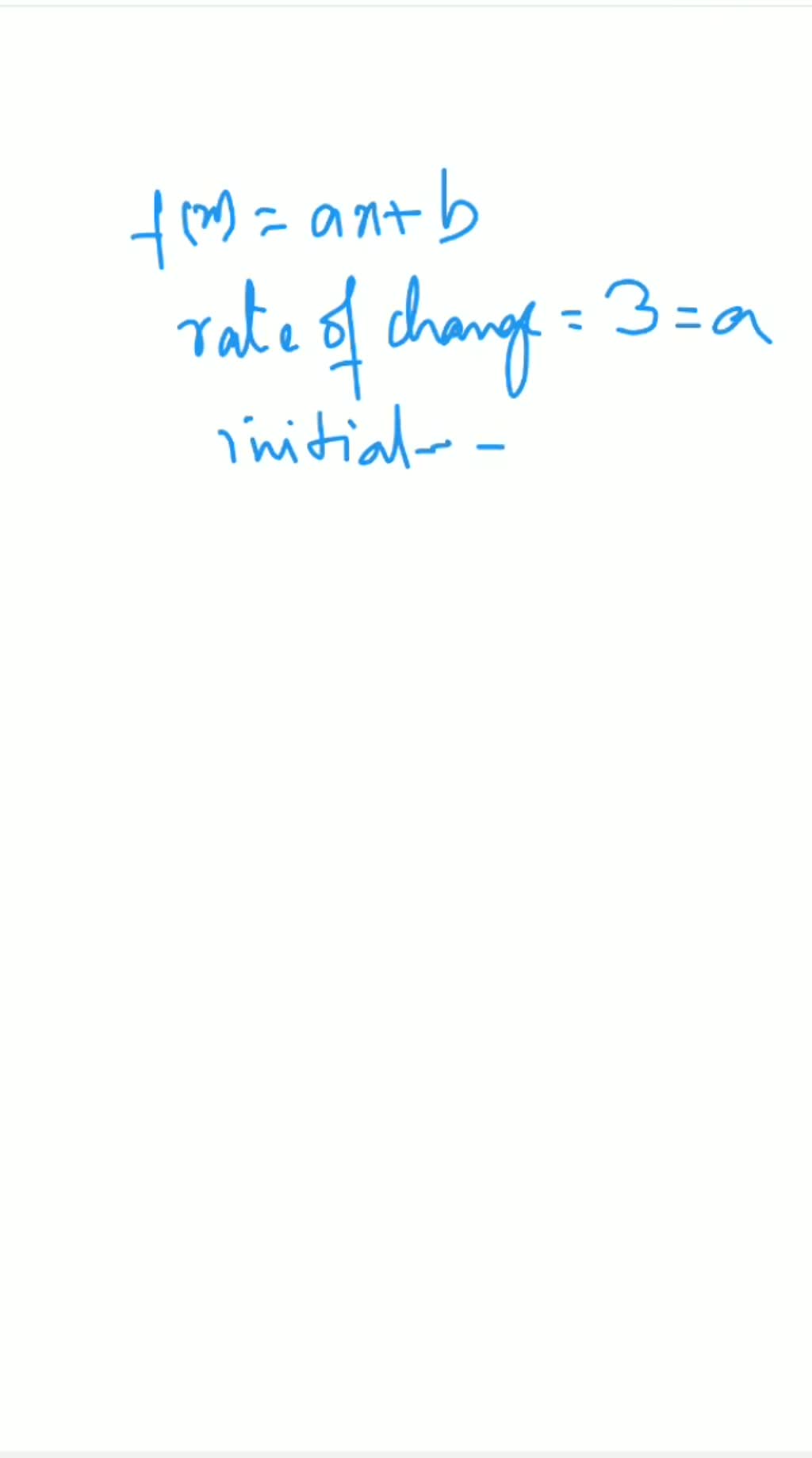 Solved A Verbal Description Of A Linear Function F Is Given Express The Function F In The Form