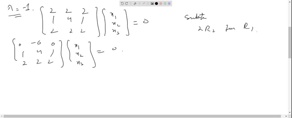 ⏩SOLVED:Refer to the vector equation A ·x=λ𝐱. For the coefficient… | Numerade