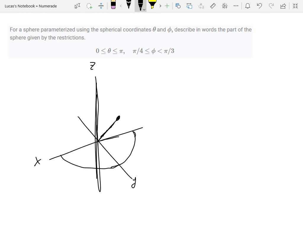 ⏩SOLVED:For a sphere parameterized using the spherical coordinates ...