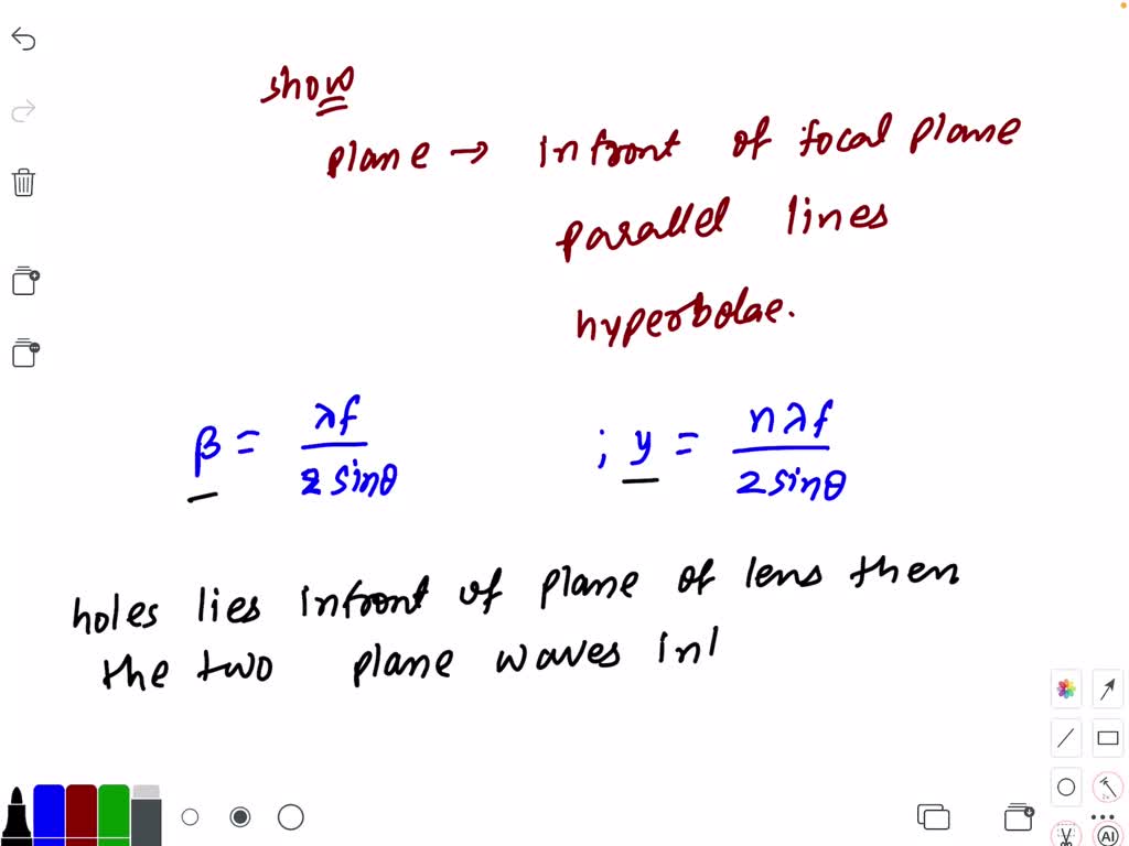 SOLVED: In Problem 14.14, show that if the plane (containing the holes ...