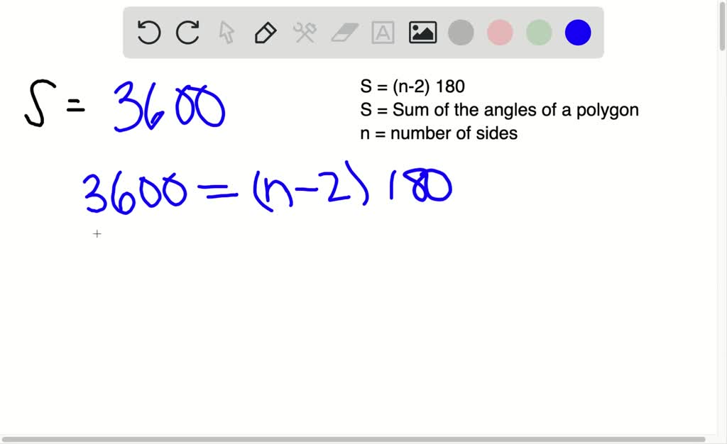 SOLVED:Find the number of sides in a regular polygon if each central ... SOLVED:Find the number of sides in a regular polygon if each central ...