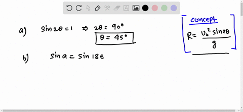 SOLVED:A projectile is launched on level ground with speed v0 at an ...