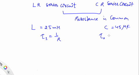 SOLVED:The time constant of an R L circuit with L=25 mH is twice the ...