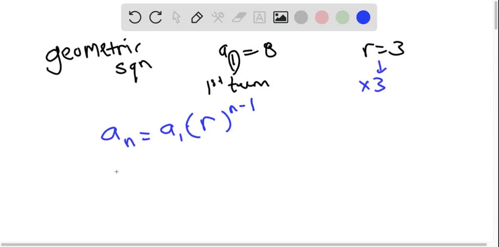 Solvedthe First Term And The Common Ratio Of A Geometric Sequence Is Given Using That 