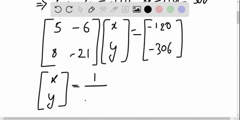 SOLVED:In Exercises 47-54, use an inverse matrix to solve the system of ...