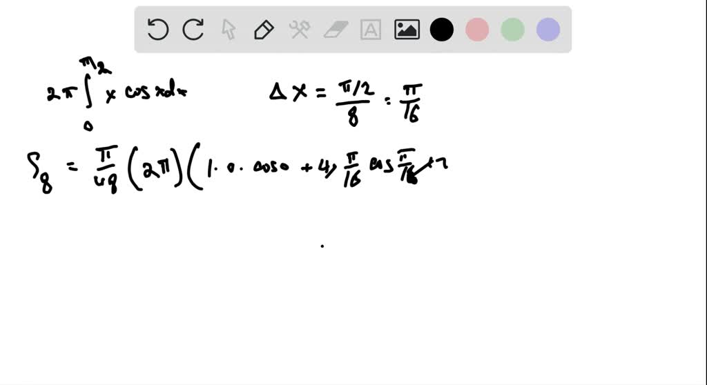 SOLVED:In Exercises 23-26, calculate the approximation to the volume of the solid obtained by ...