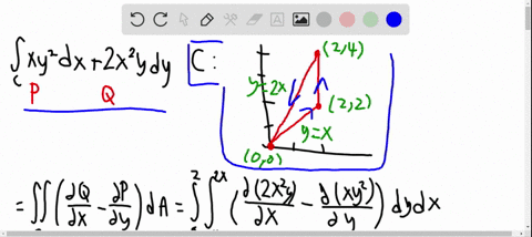 SOLVED:Use Green's Theorem to evaluate the line integral along the ...