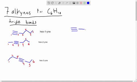 SOLVED:Draw the structures and give the common and systematic names for alkynes with molecular ...