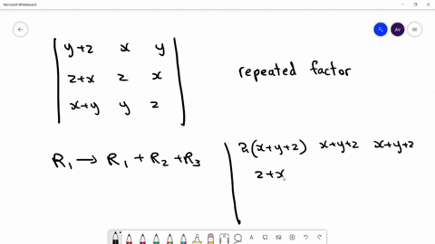SOLVED:Write the so-called Vandermonde" determinant \left|\begin{array}{ccc} 1 & 1 & 1 \\ x & y ...