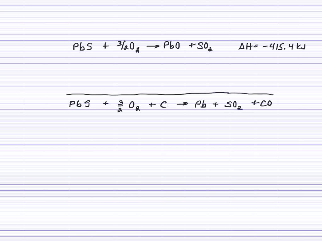 SOLVED: I0. Galena the ore from which elemental lead is extracted. In ...