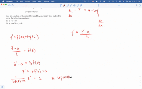 Chapter 2, First Order Equations Video Solutions, Differential ...