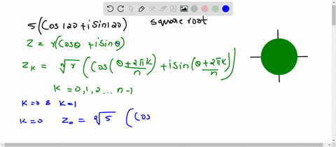 SOLVED:Finding the n th Roots of a Complex Number In Exercises 81-96,( a) use the formula on ...