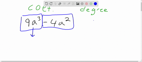 ⏩SOLVED:Determine the coefficient and the degree of each term in ...