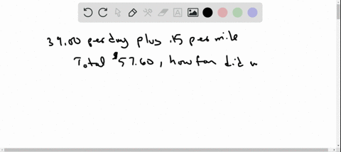SOLVED:Solve using the five "Steps for Solving Applied Problems." A + Rental Cars charges 39.00 ...
