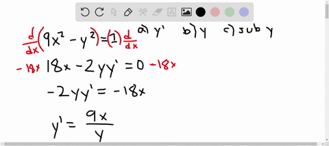 SOLVED:(a) Find y^' by implicit differentiation. (b) Solve the equation ...