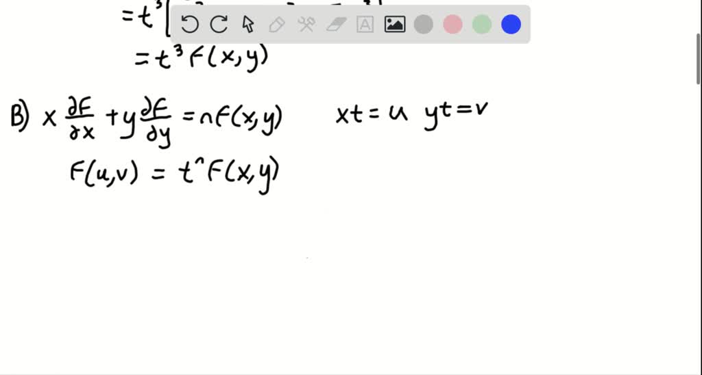 A function f is called homogeneous of degree n if it satisfies the ...