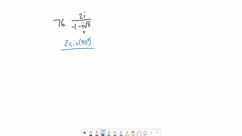 SOLVED:Find each quotient and write it in rectangular form. First convert the numerator and the ...