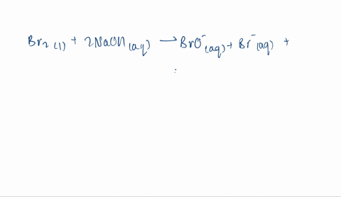 SOLVED: Write balanced equations for each of the following. Bromine ...