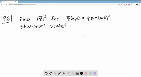 SOLVED:Consider a wave function given by \psi(x) = A \space sin \space kx, where k = 2\pi ...