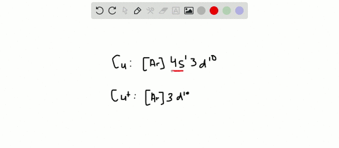 SOLVED: When a copper atom loses an electron to become a Cu^+ ion, what ...